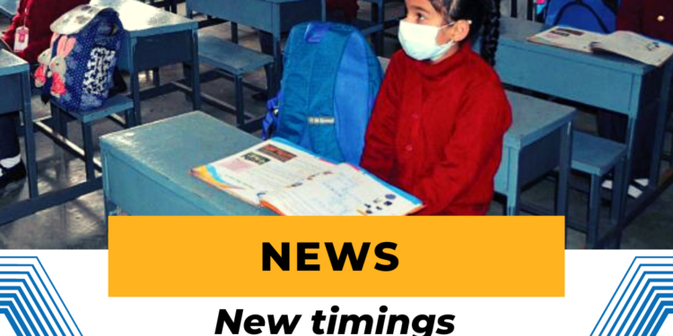 New timings announced for schools in Kashmir division - Daily Roshni
